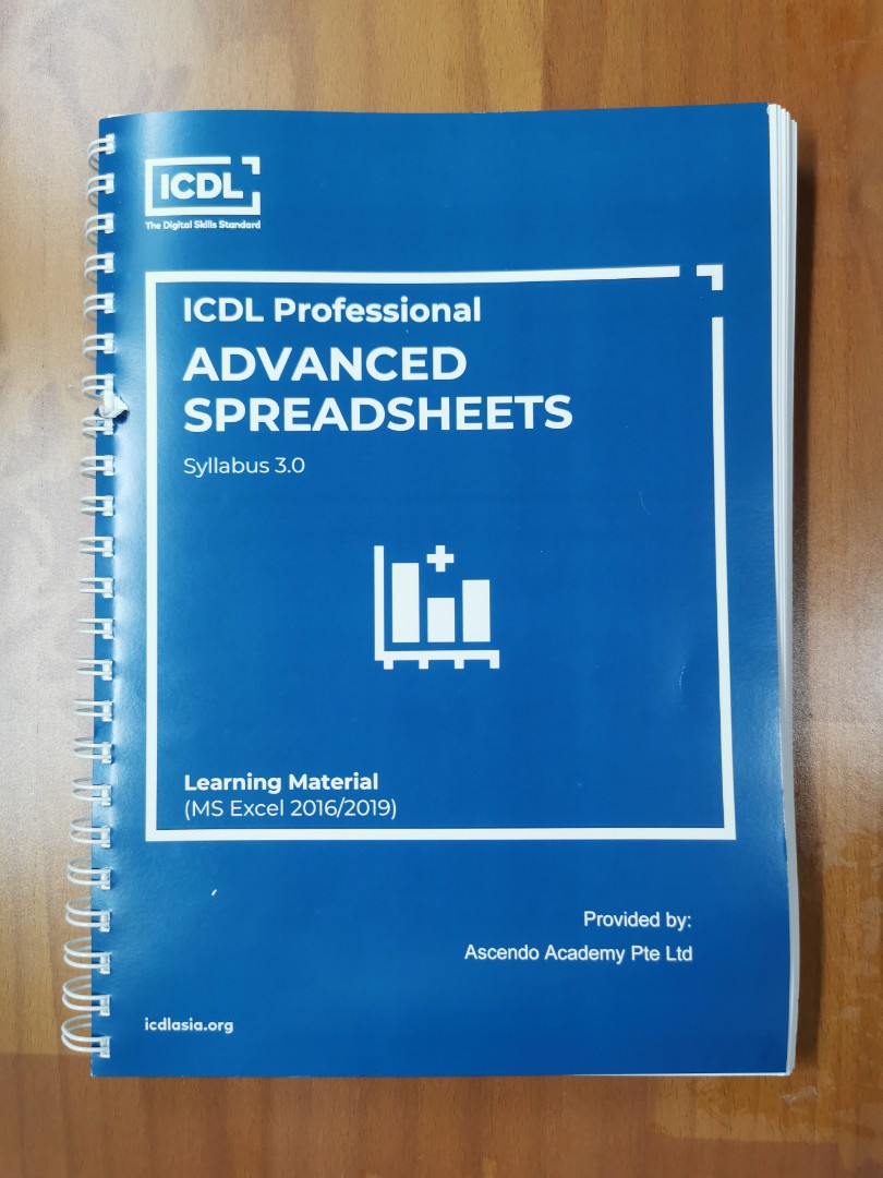 Advanced Guide for MS Excel 2016/2019 by ICDL Professional, Hobbies & Toys, Books & Magazines ...