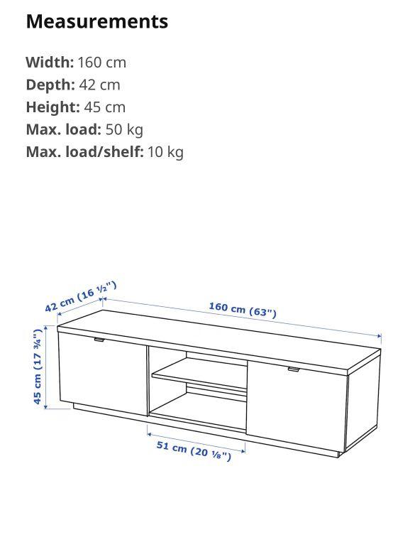 Ikea BYAS TV bench, Furniture & Home Living, Furniture, TV Consoles on ...
