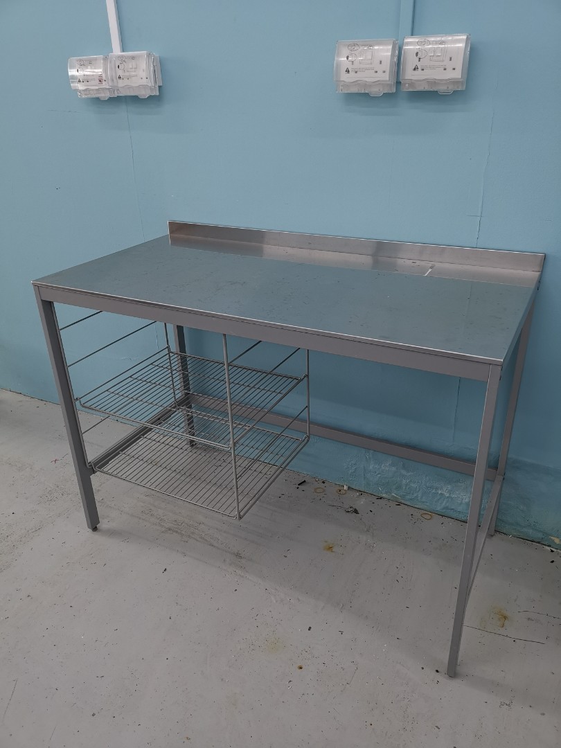 Ikea Stainless Steel Table, Furniture & Home Living, Furniture, Tables ...