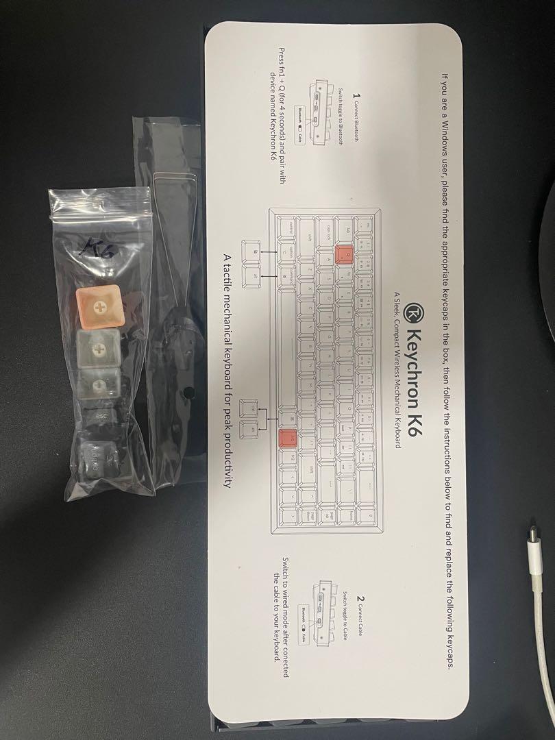 Keychron K6 Wireless Mechanical Keyboard, Computers & Tech, Parts ...