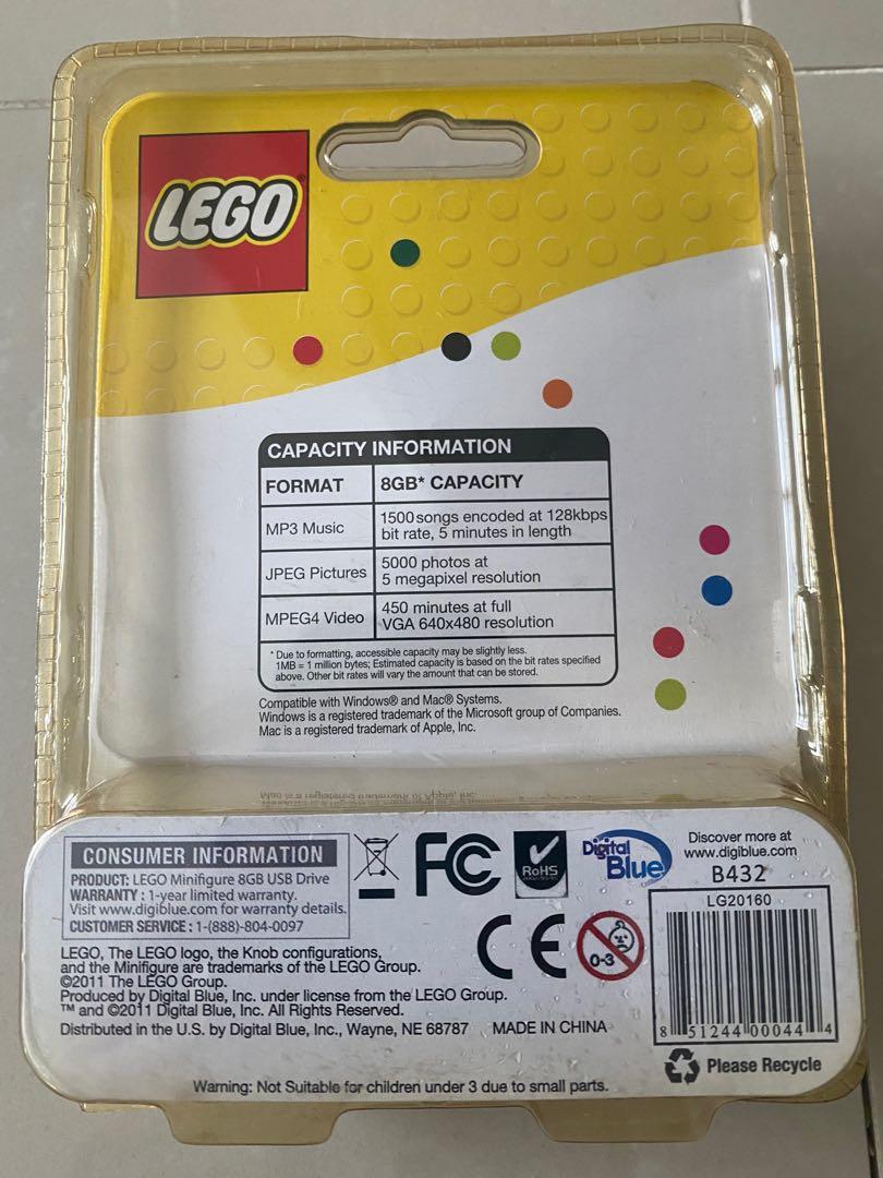 Lego Minifigure 8GB USB Drive, Hobbies & Toys, Toys & Games on Carousell