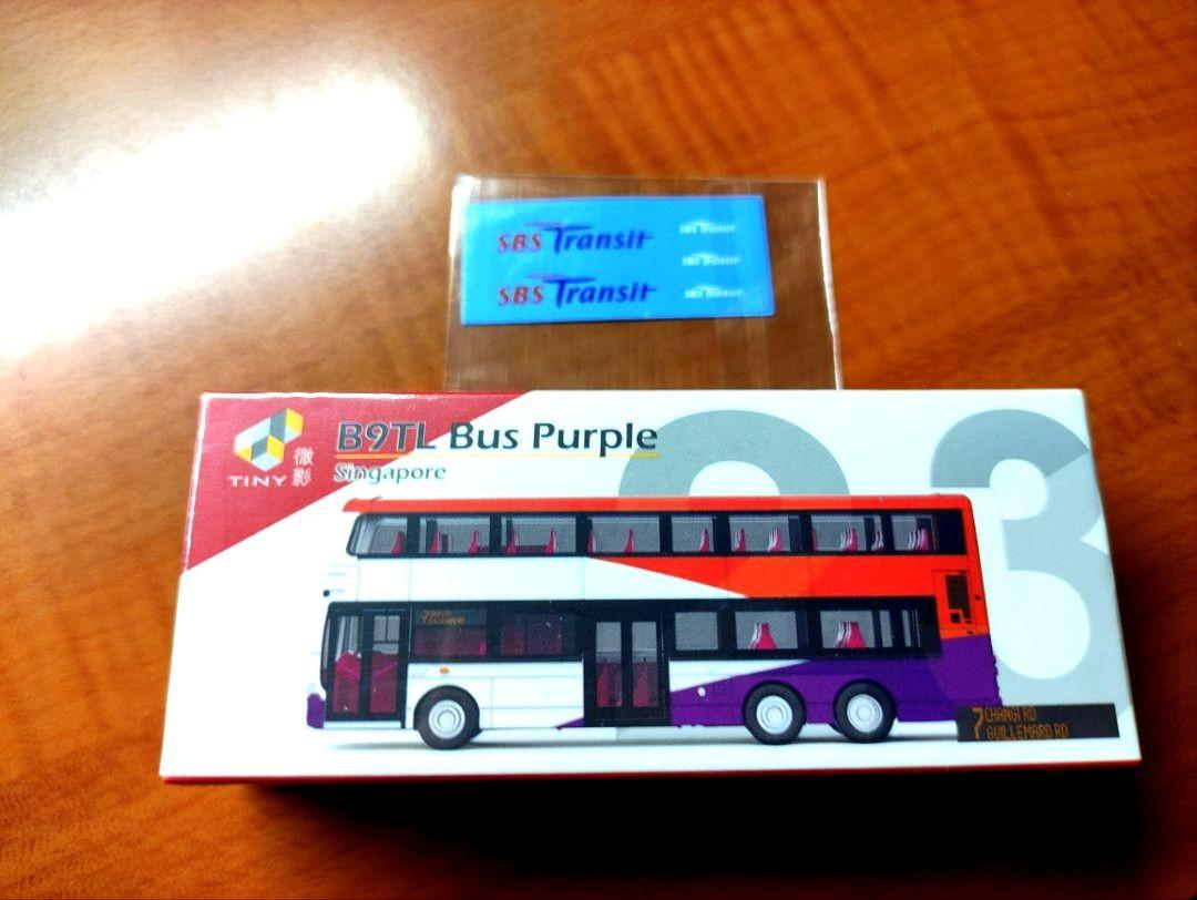 (Limited Edition!) SBS Transit Double Deck Purple Red Bus Diecast ...