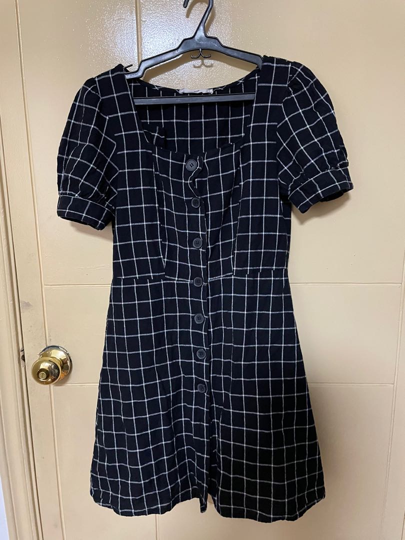 Mango Puff Sleeve Linen Dress, Women's Fashion, Dresses & Sets, Dresses ...