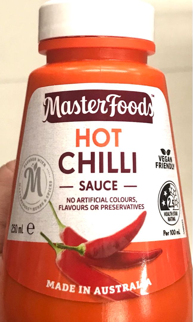 Master Foods Hot Chilli Sauce 250mL, Food & Drinks, Spice & Seasoning ...