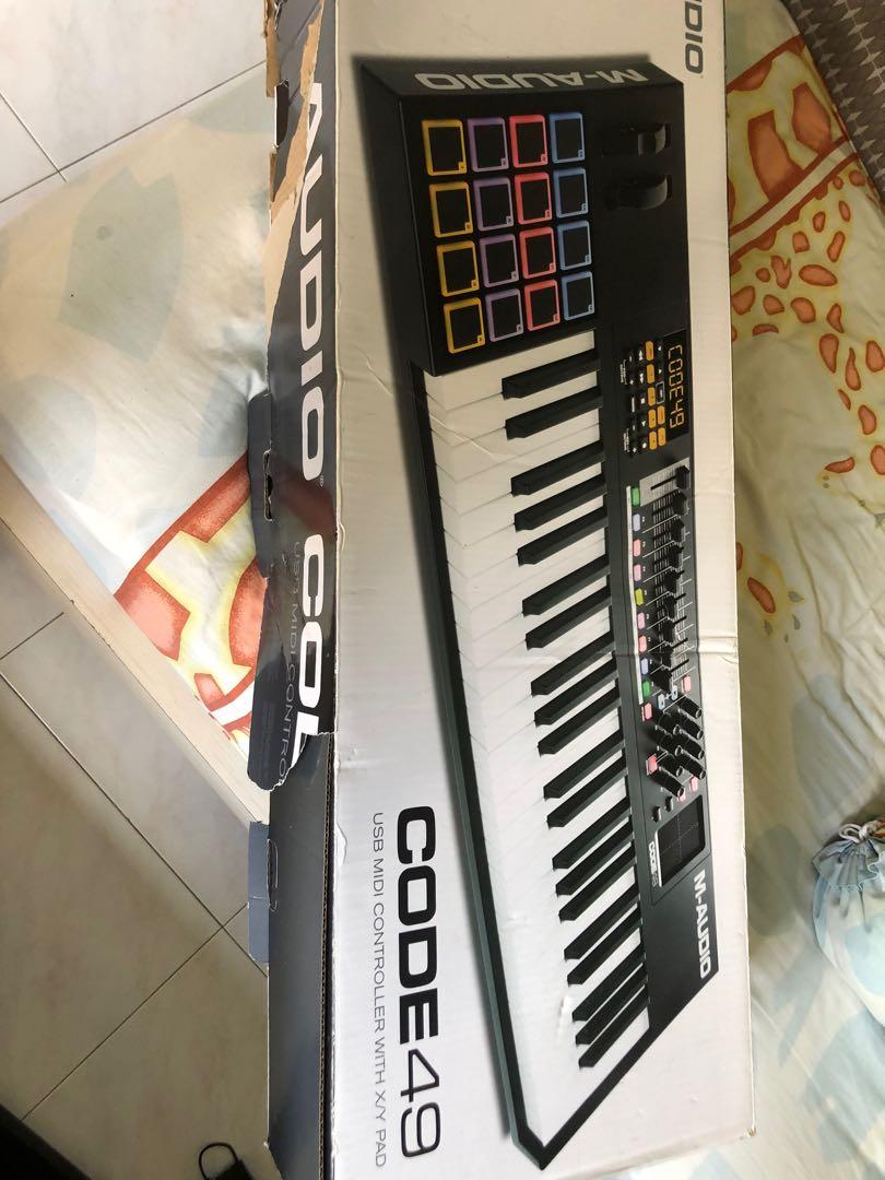 M-Audio Code 49 MIDI Keyboard Controller, Hobbies & Toys, Music & Media ...