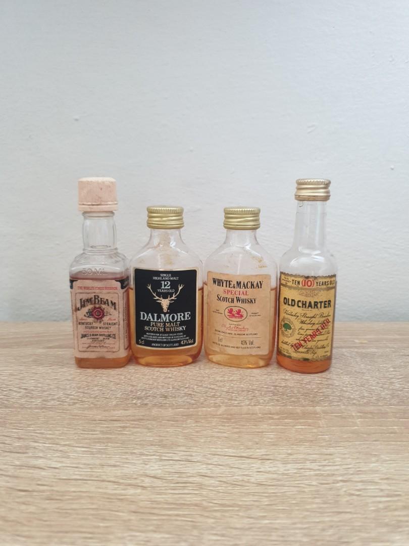 Miniature whisky plastic bottles 4 bottles $10, Food & Drinks ...