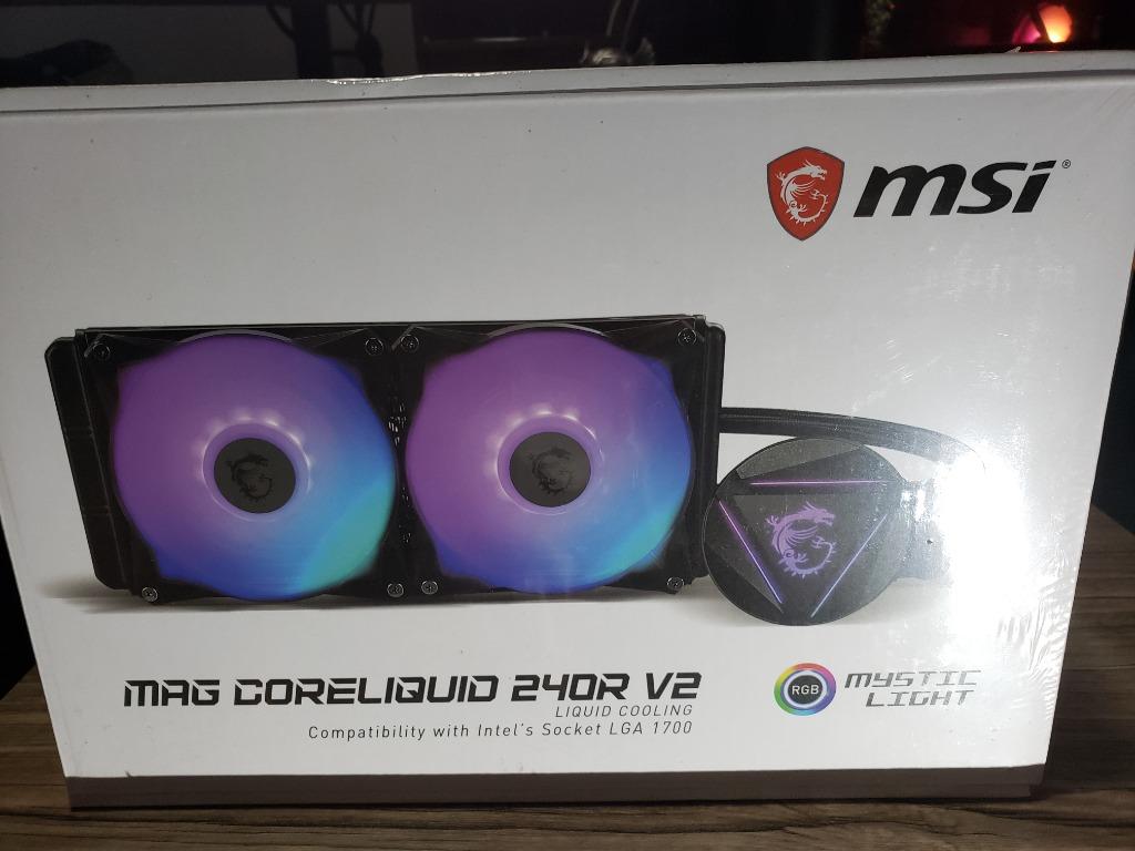 MSI MAG CORELIQUID 240R V2 COOLER, Computers & Tech, Parts ...