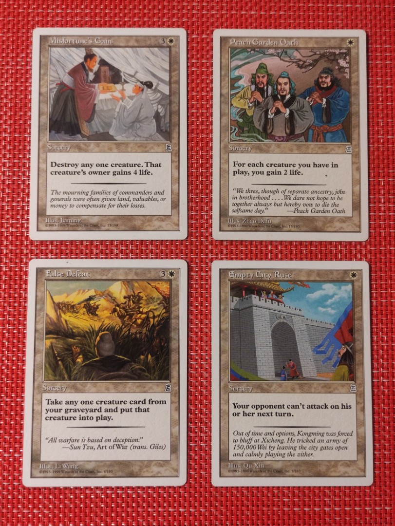 MTG Cards for sale (Batch 4) PORTAL THREE KINGDOMS, Hobbies & Toys ...