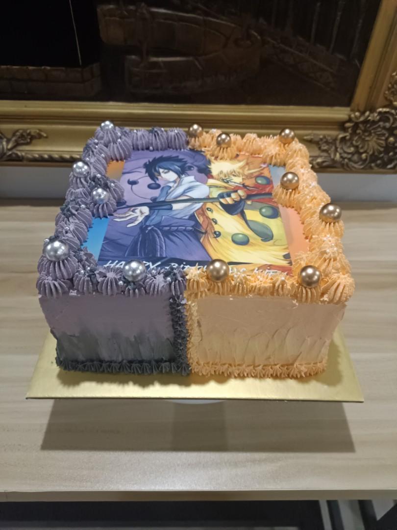 Naruto & Sasuke Edible Birthday cake, Food & Drinks, Homemade Bakes on ...