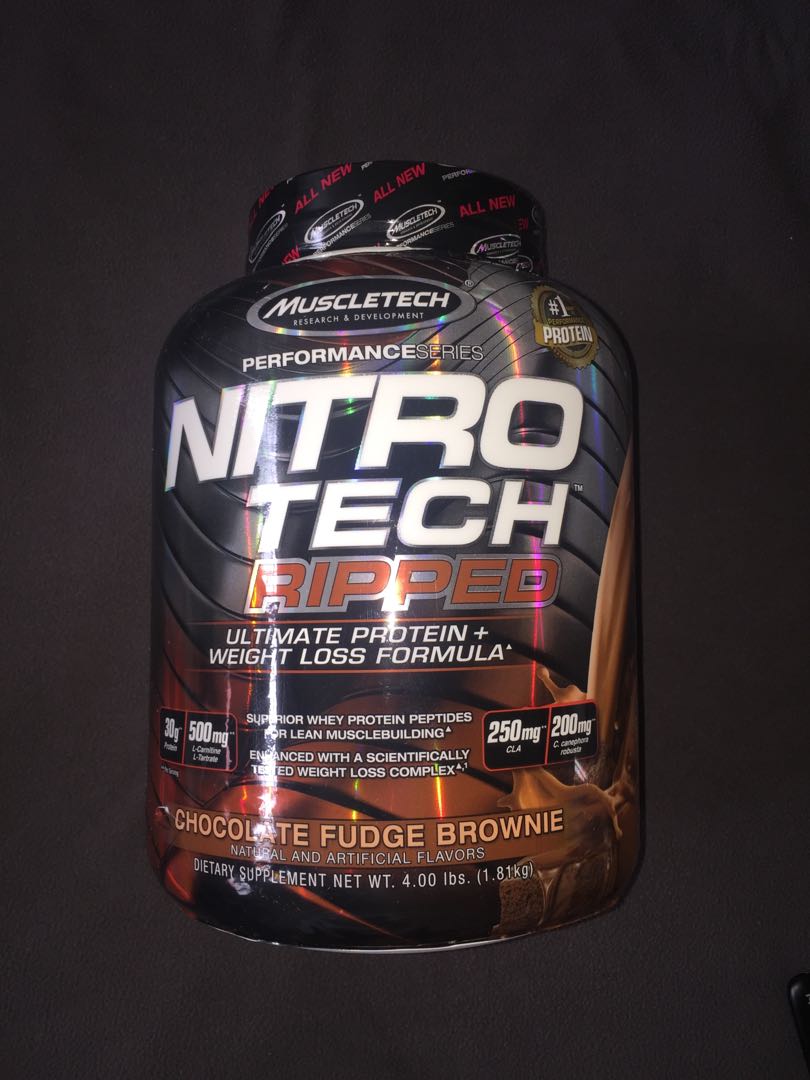 Nitro Tech Protein Shake, Health & Nutrition, Health Supplements ...