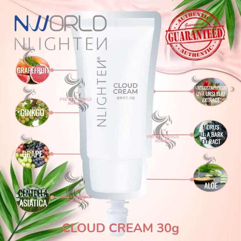 NLIGHTEN Cloud Cream Spout 30g, Beauty & Personal Care, Face, Face Care ...