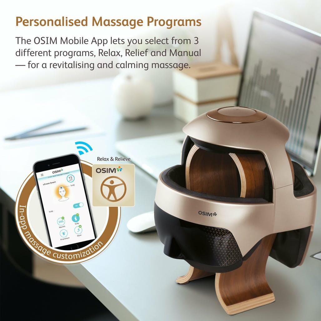 OSIM uCrown Smart Head Massager, Health & Nutrition, Massage Devices on Carousell