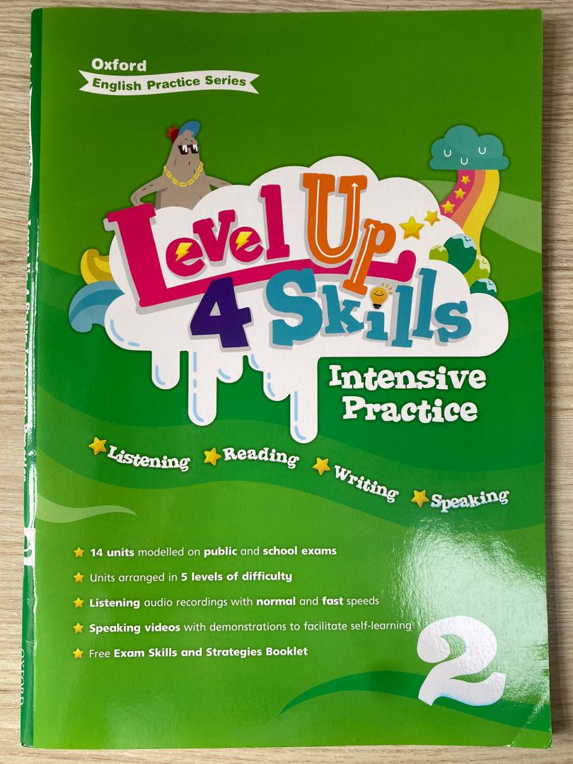 Oxford Level Up 4 Skills Intensive Practice (Primary 2), 興趣及遊戲, 書本 & 文具, 教科書 - Carousell