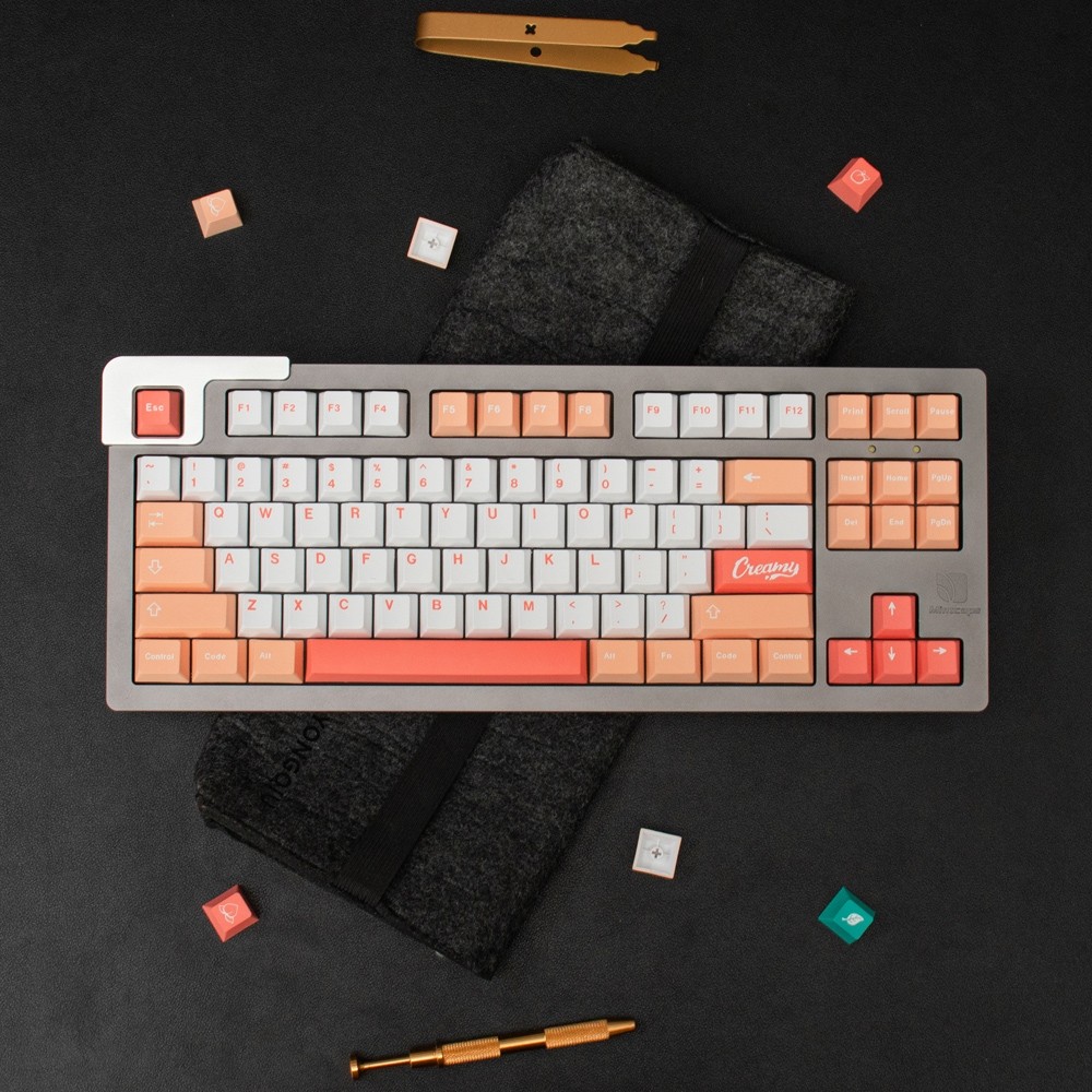 Peaches n Cream PBT Cherry Profile Keycaps, Computers & Tech, Parts ...