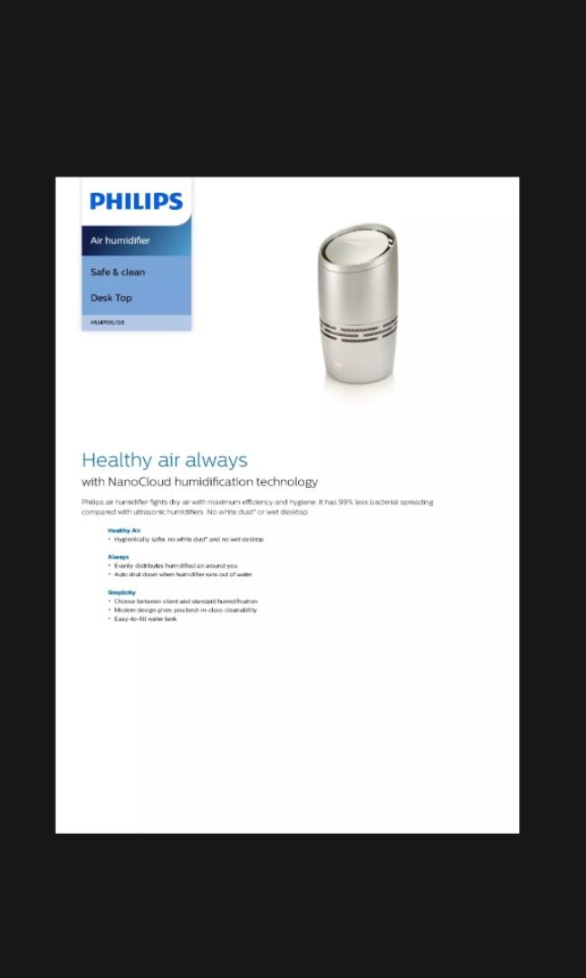PHILIPS Series 1000 Humidifier, TV & Home Appliances, Air Purifiers ...