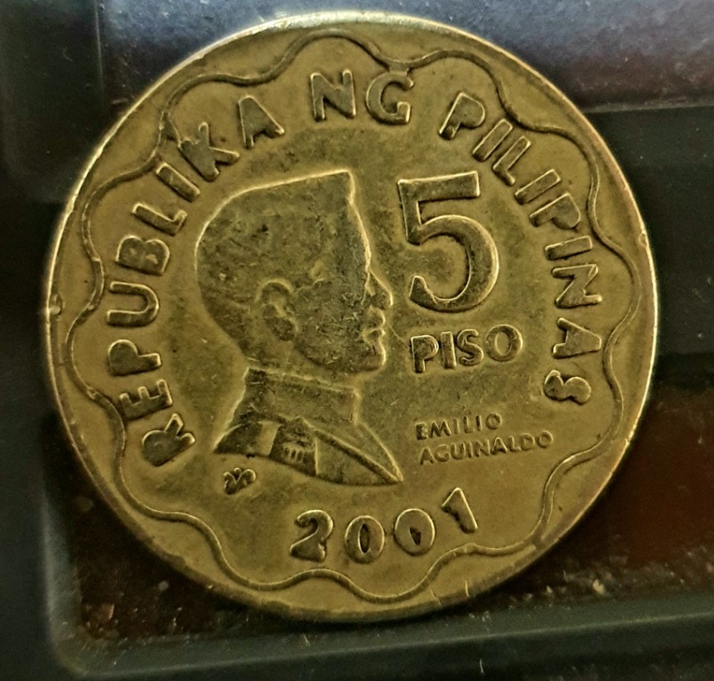 Php5.00 2001 error coin, Hobbies & Toys, Memorabilia & Collectibles ...