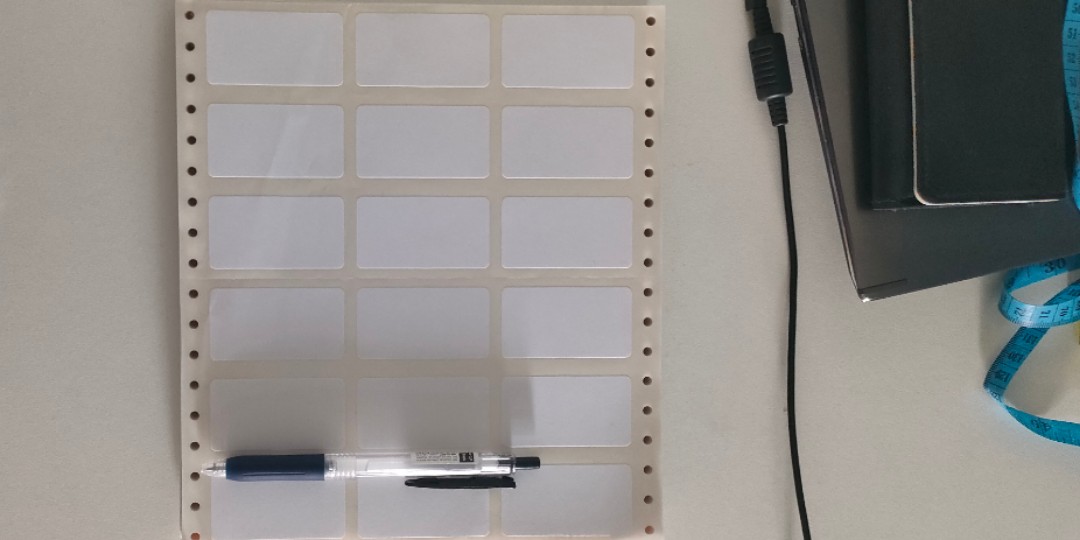 Plain white Name sticker label, Hobbies & Toys, Stationery & Craft ...