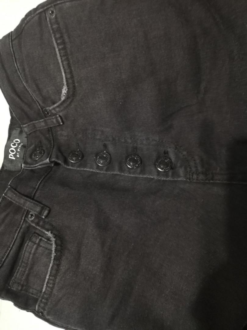 Poco by pippa black high-waisted jeans, Women's Fashion, Bottoms, Jeans ...