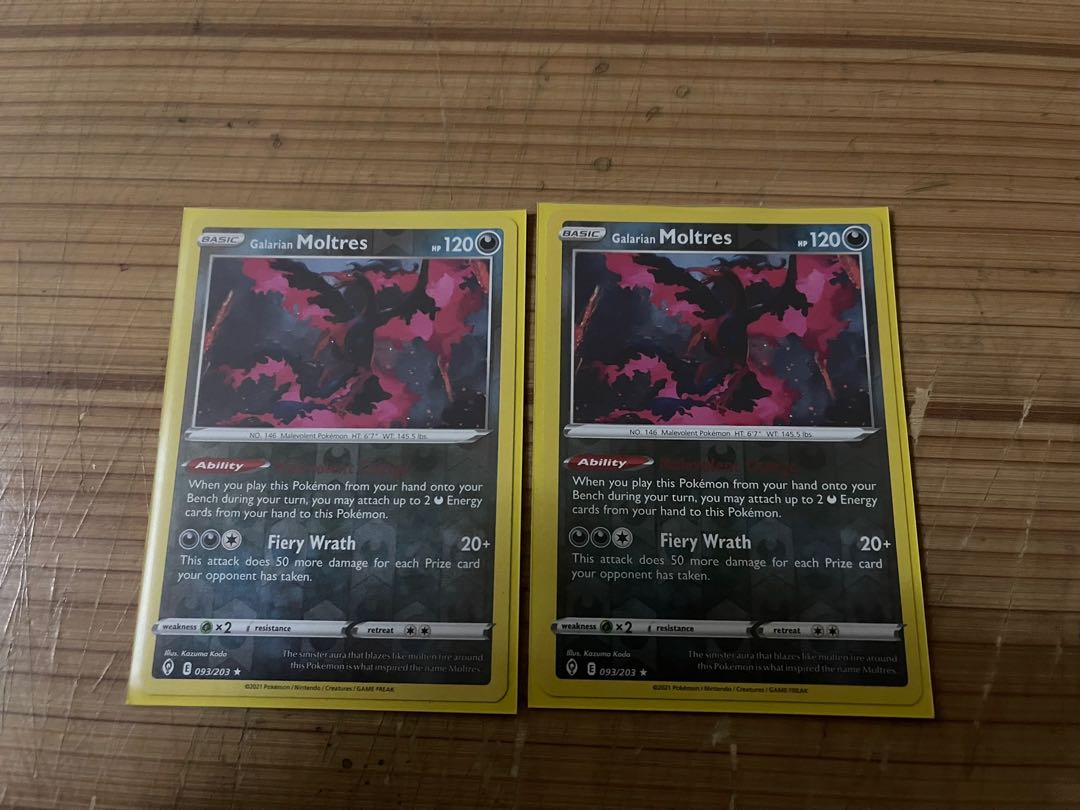 Pokemon TCG Baby Galarian Moltres Set, Hobbies & Toys, Toys & Games on ...