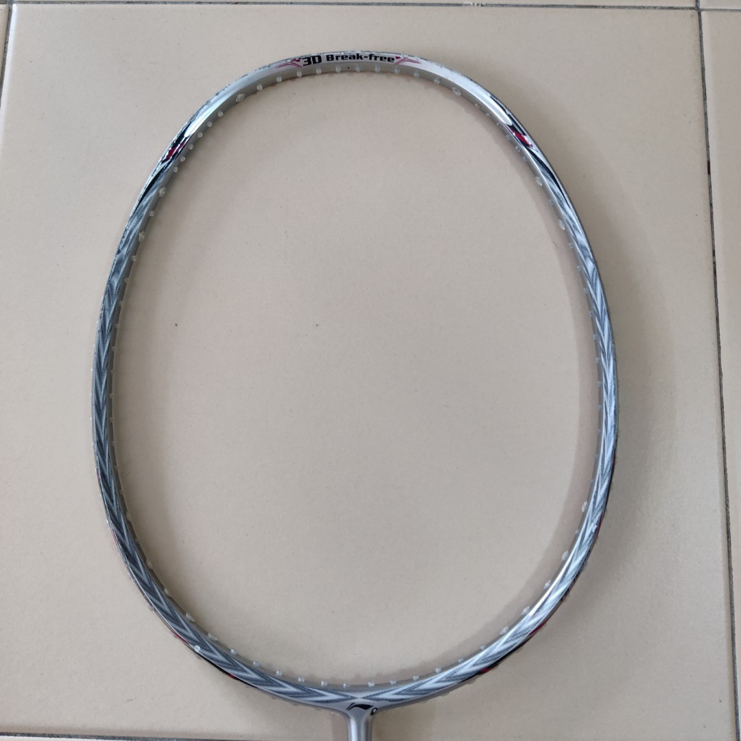 Preloved Li Ning 3D Break-free 80 speed badminton racquet, Sports ...