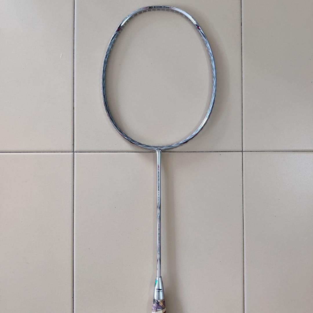 Preloved Li Ning 3D Break-free 80 speed badminton racquet, Sports ...