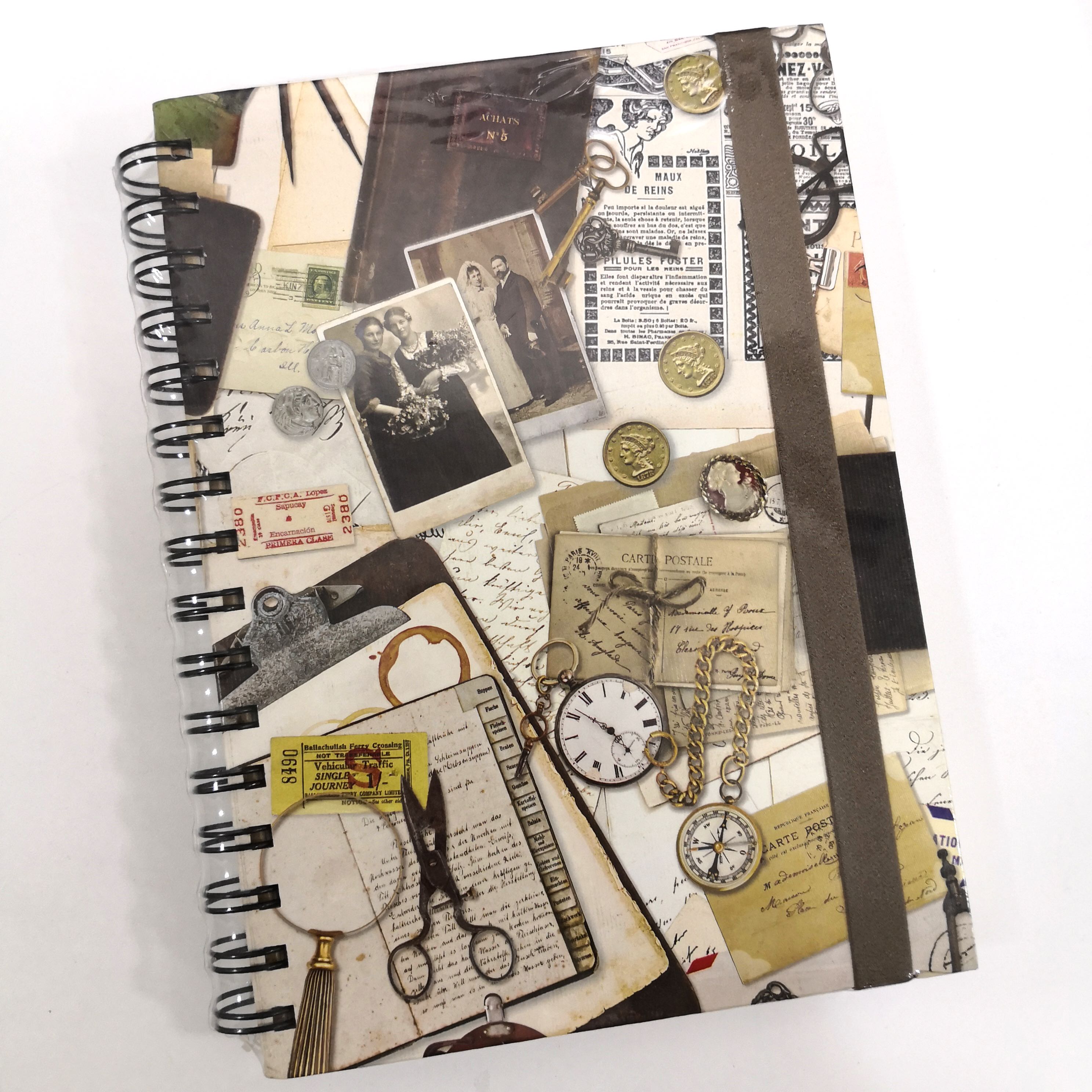 Premium quality vintage design hard cover A5 notebook, Hobbies & Toys ...