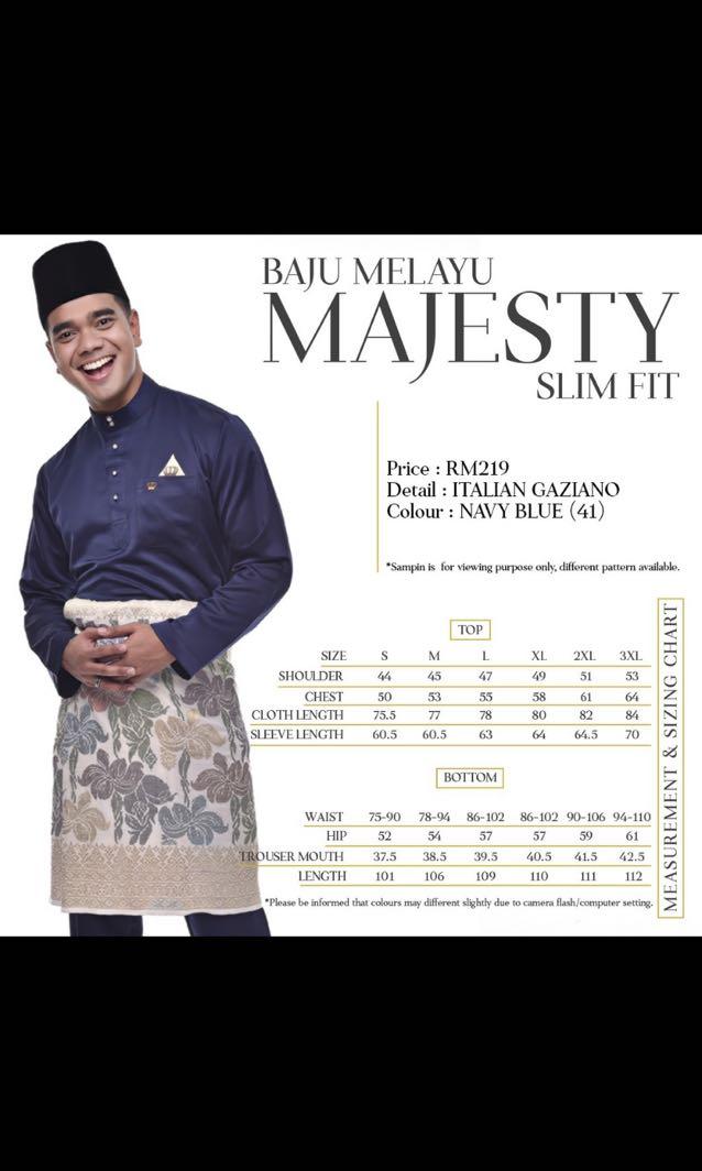 Primavalet Baju Melayu Slim Fit, Men's Fashion, Muslim Wear, Baju ...