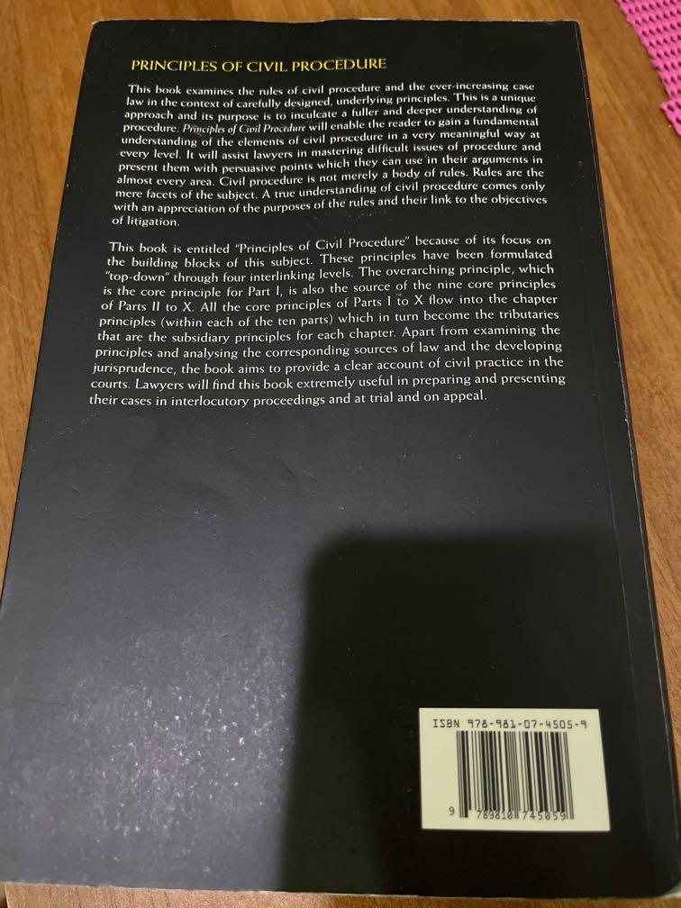 principles of civil procedure 2013, Hobbies & Toys, Books & Magazines ...