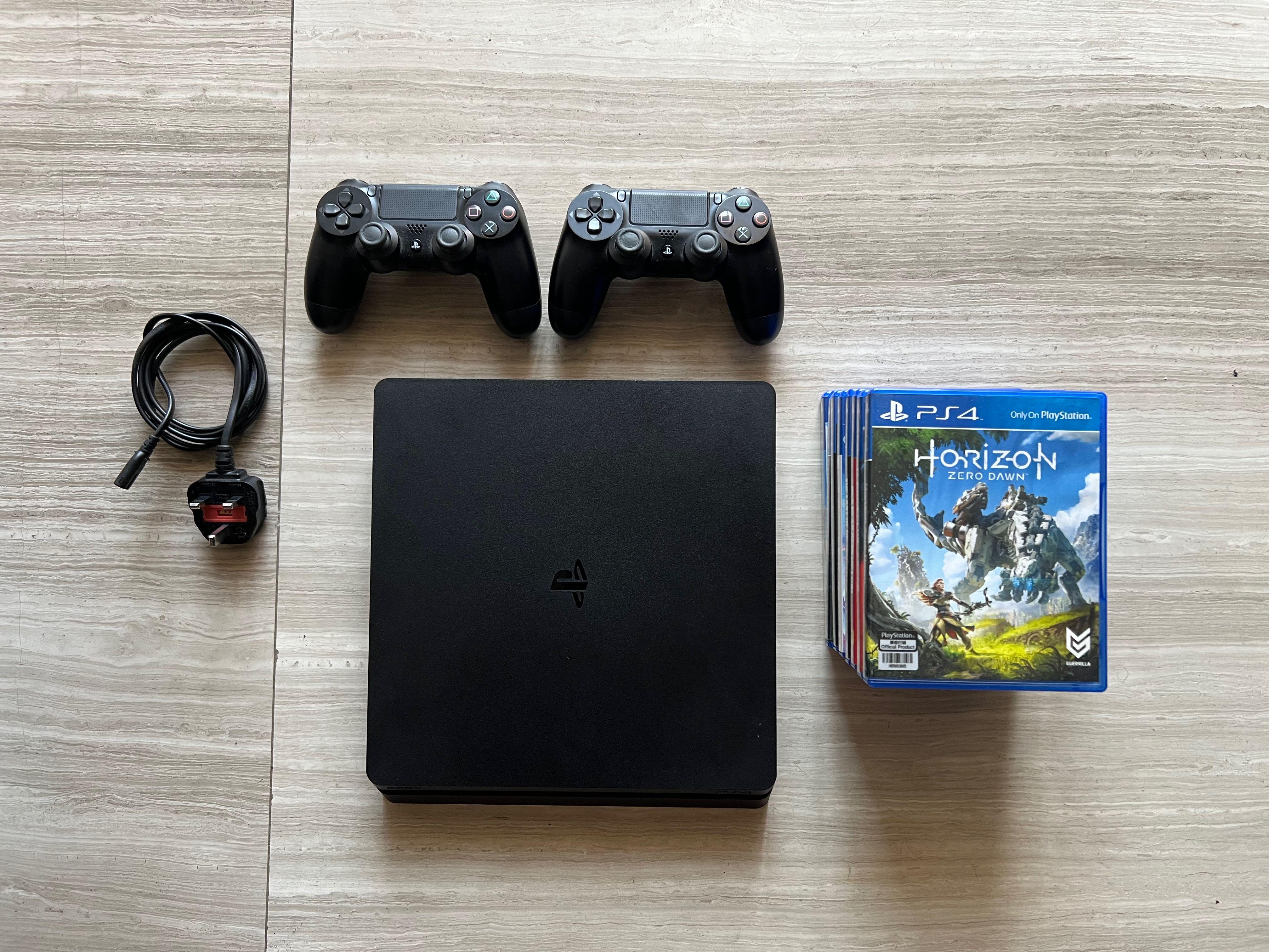 PS4 Slim | 2 Controllers | 8 Games, Video Gaming, Video Game Consoles ...