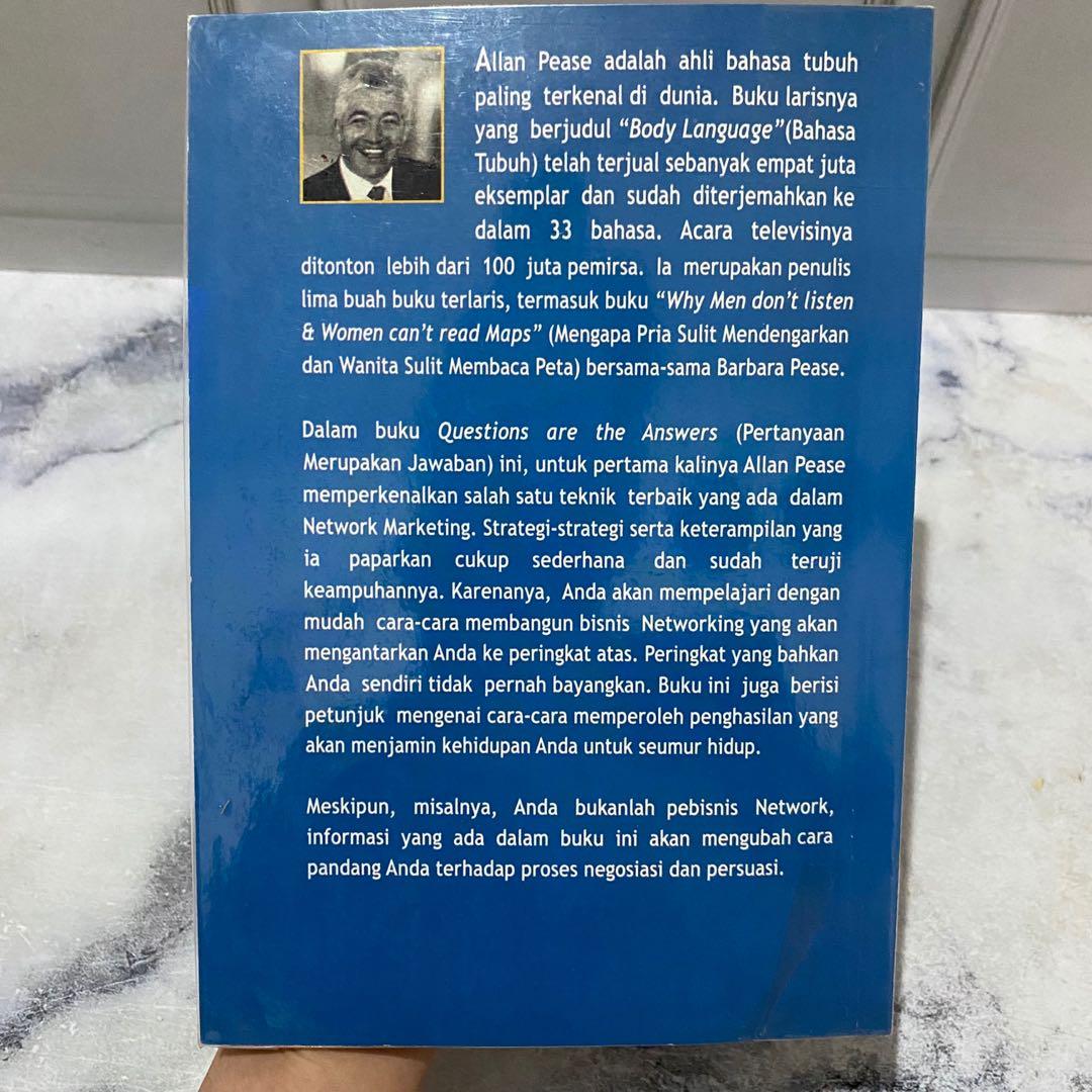 Questions And Answers Allan Pease Buku And Alat Tulis Buku Di Carousell