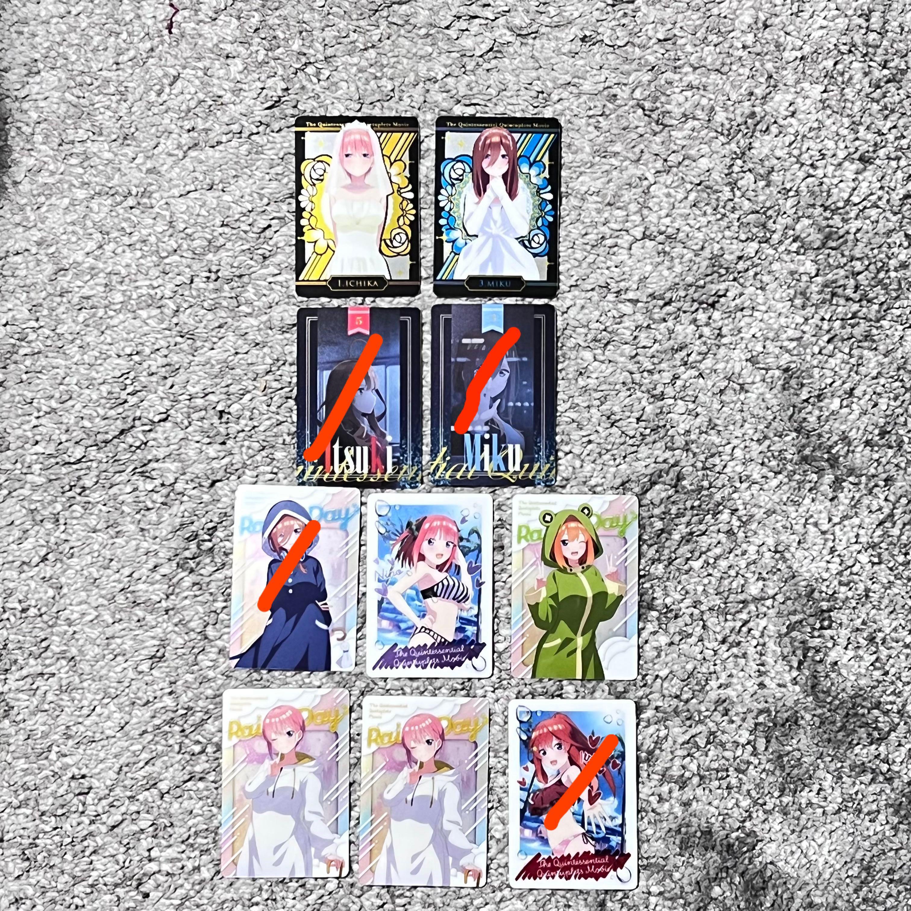 Quintessential Quintuplets Cards Cardass , Hobbies & Toys, Toys & Games ...