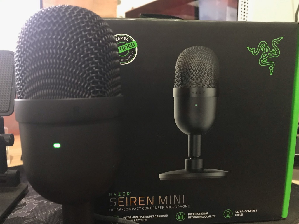 Razer Seiren Mini (Ultra-Compact Condenser USB Microphone) with Free ...