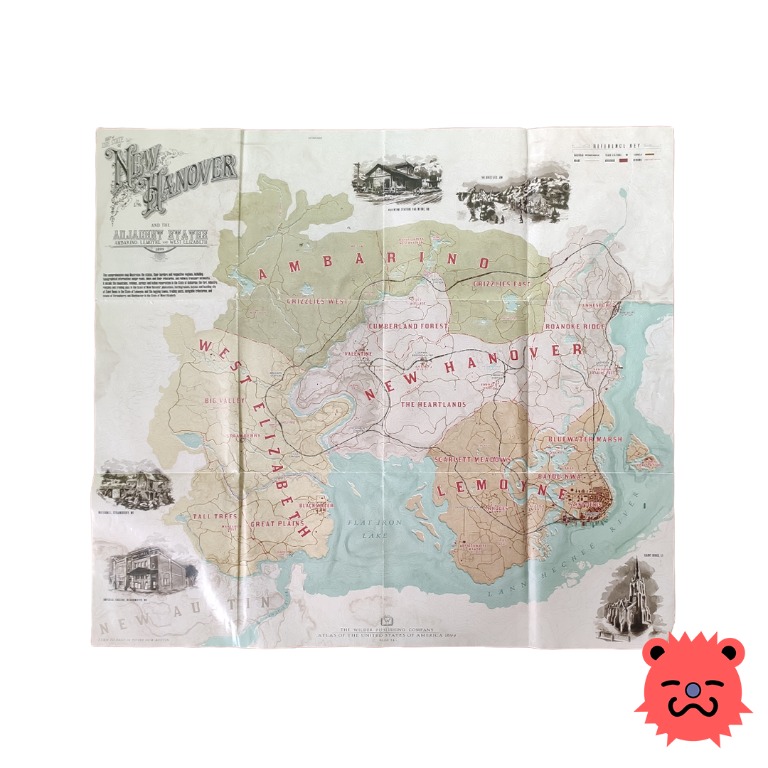 Red dead redemption 2 authentic MAP | MAP ONLY!!, Video Gaming, Video ...