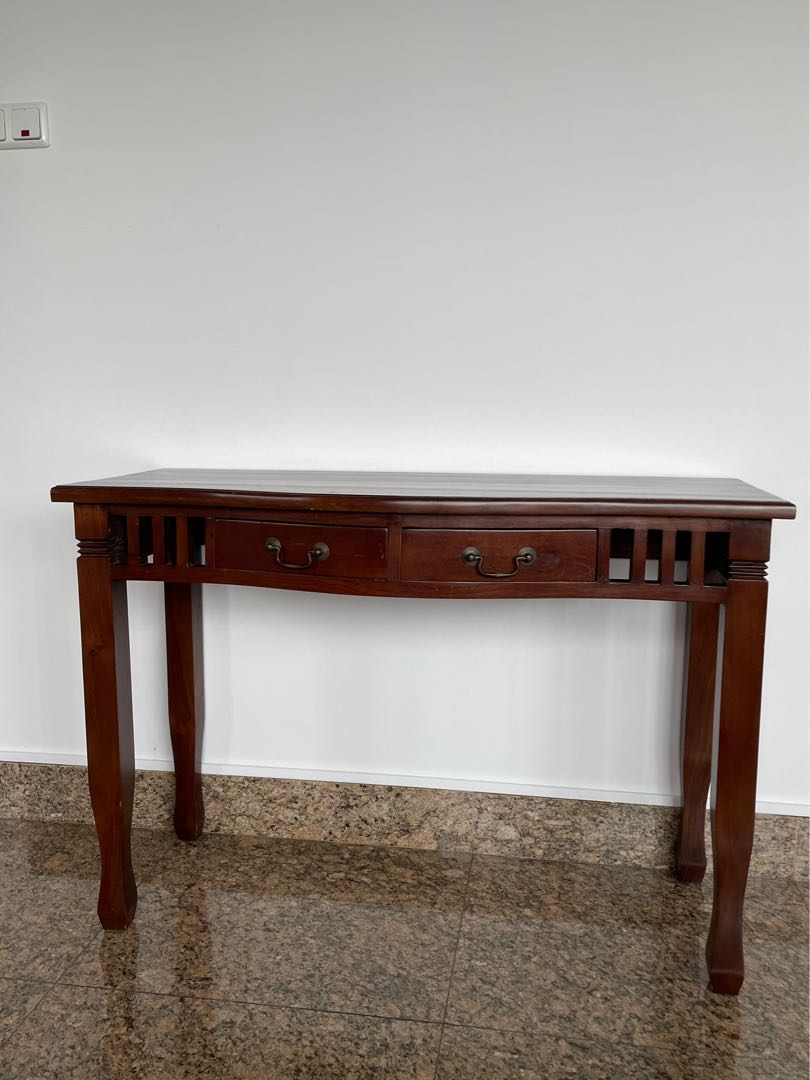 Resort style Teak wood Console table, Furniture & Home Living ...