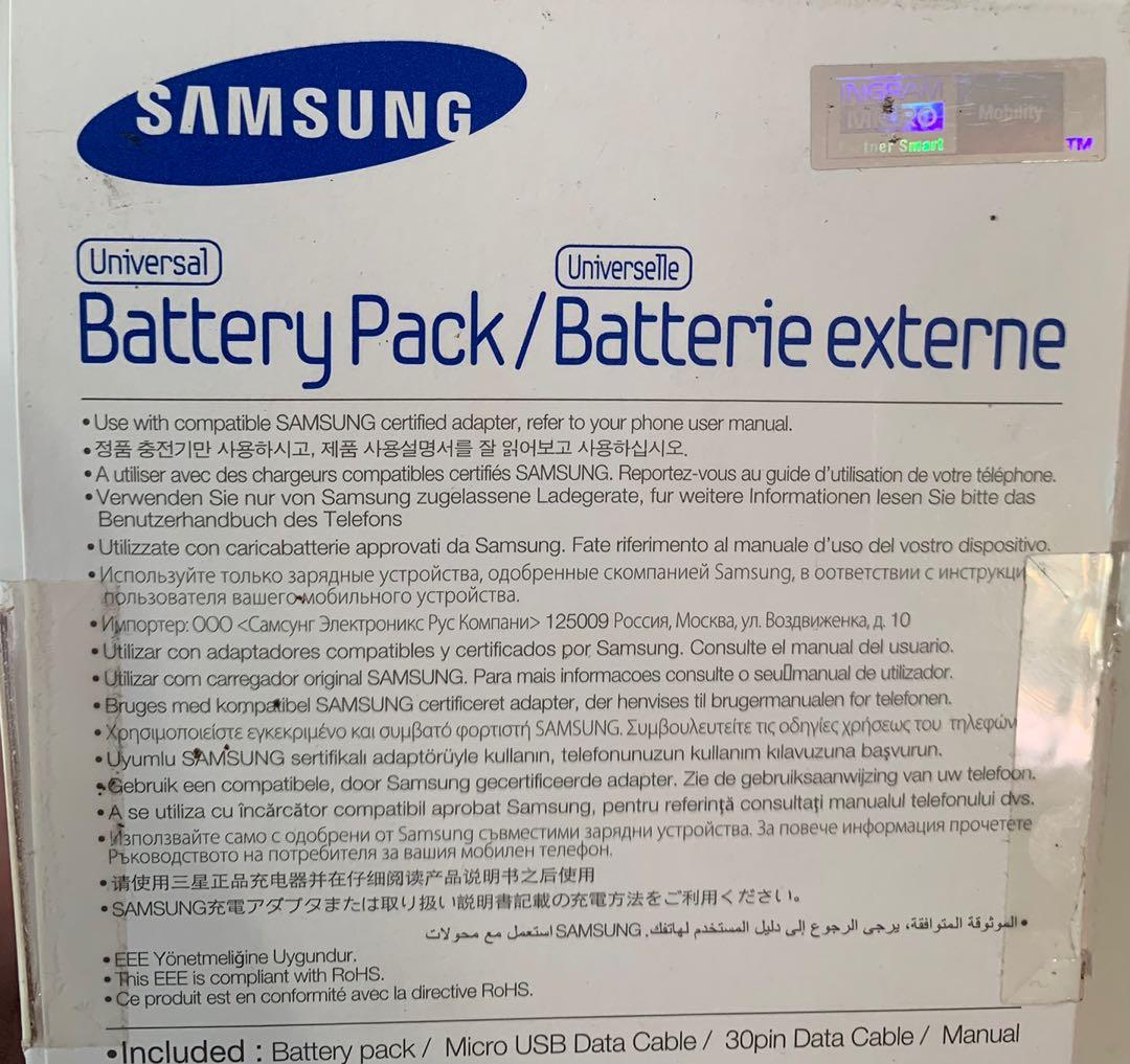 Samsung Universal Battery Pack 9,000mAH, Mobile Phones & Gadgets ...