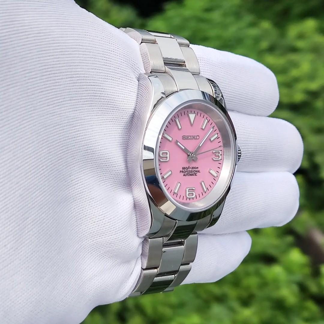 Seikolex OP Pink Mod, Luxury, Watches on Carousell