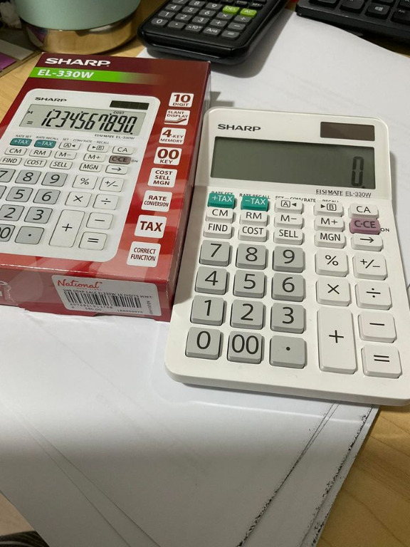 Sharp EL-330W calculator, Computers & Tech, Office & Business ...