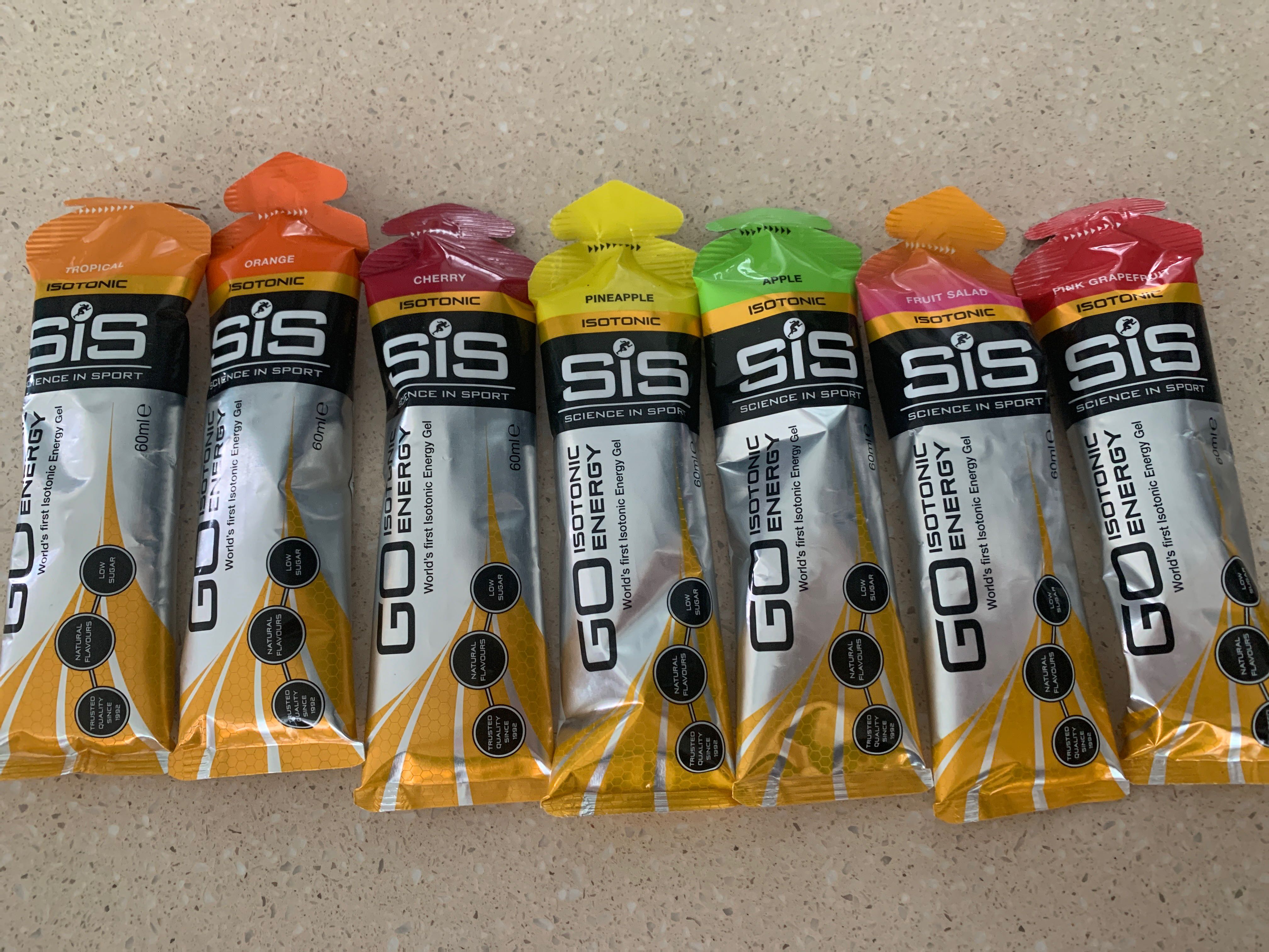SIS assorted gels for exercise, Health & Nutrition, Health Supplements ...