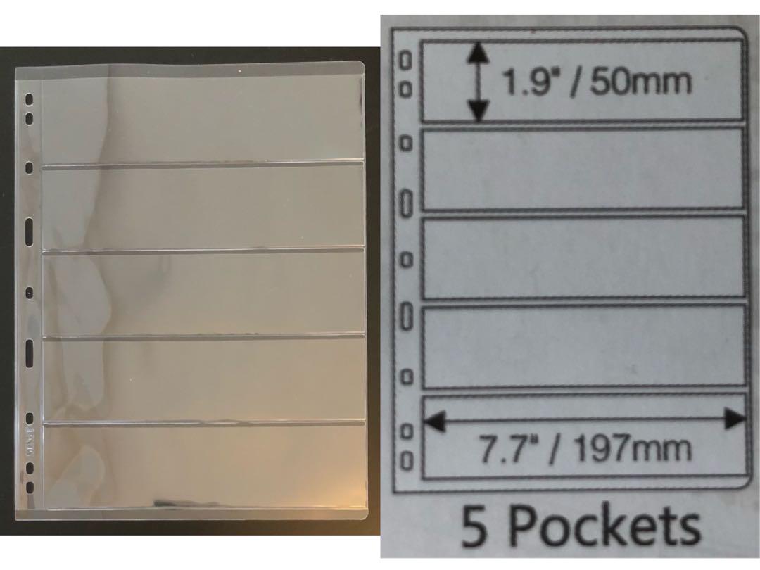Stamp pages / inserts / philately album sheets (transparent), Hobbies ...