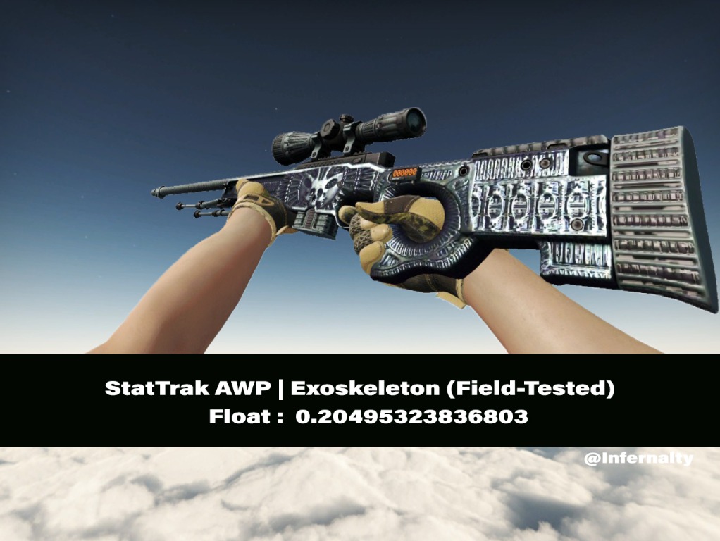 StatTrak AWP Exoskeleton FT CSGO SKINS KNIVES, Video Gaming, Gaming ...