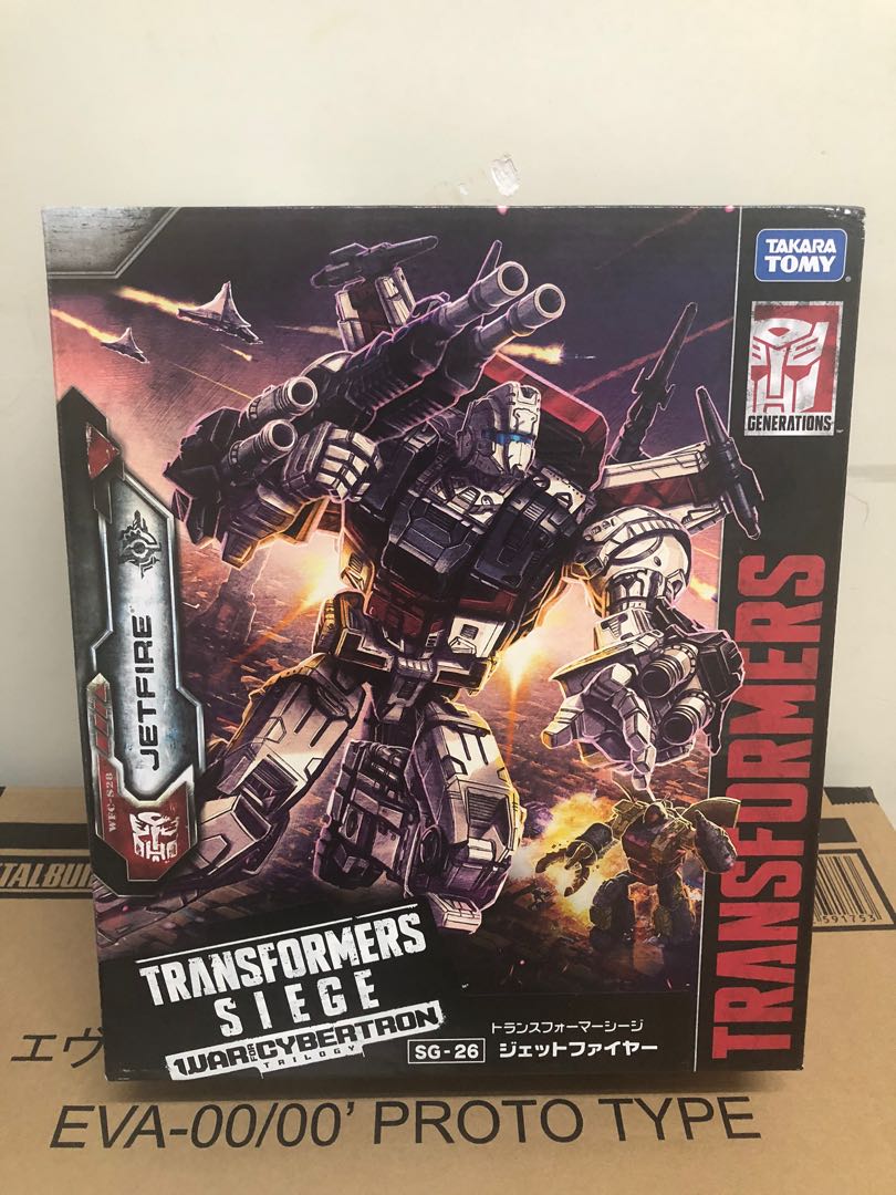 TAKARA TOMY TRANSFORMERS 變形金剛 SIEGE 圍城 SG-26 天火 JETFIRE 日版, 興趣及遊戲, 玩具 ...