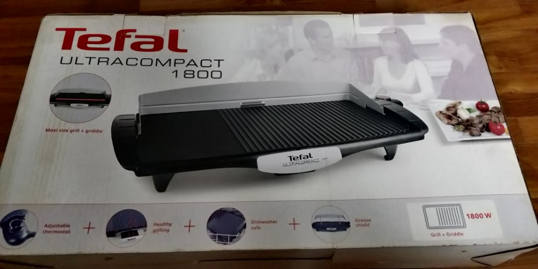 Tefal Ultra Compact 1800 Electric grill, TV & Home Appliances, Kitchen ...