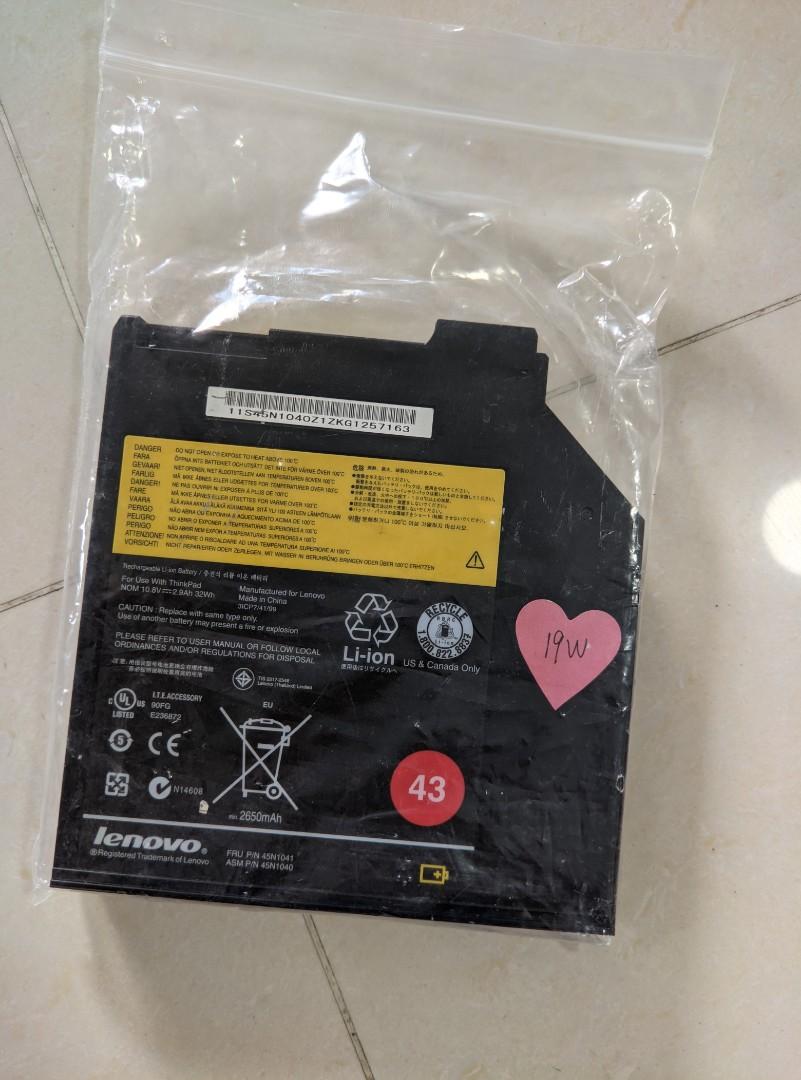 ThinkPad battery, Computers & Tech, Parts & Accessories, Computer Parts ...