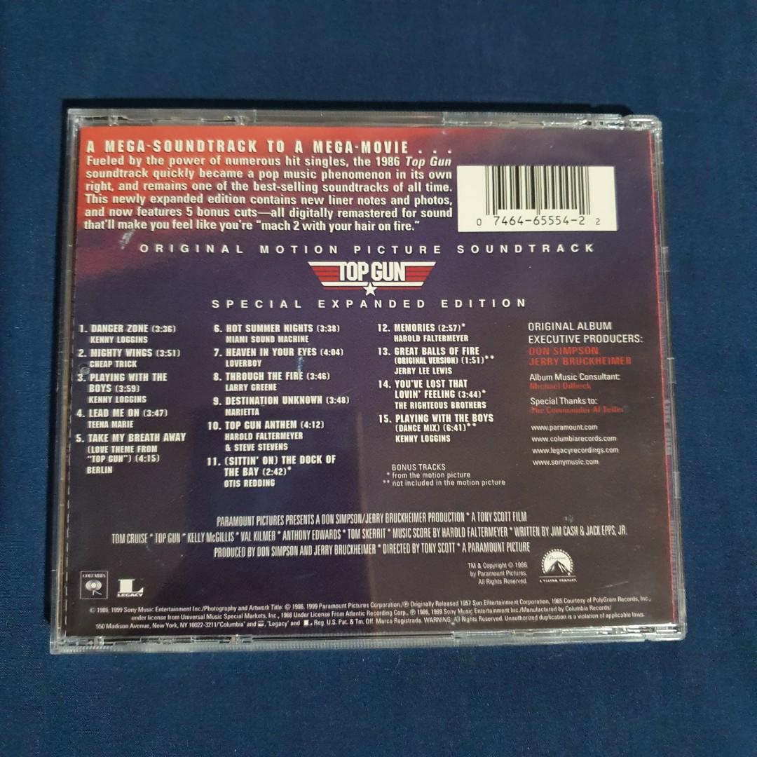 Top Gun Origanal Motion Picture Soundtrack - Expanded Edition, Hobbies ...