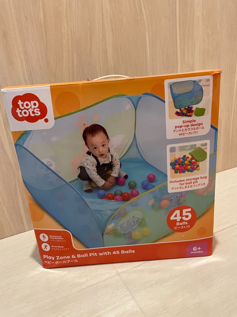 top tots Playzone & Ball Pit with 45 balls, Babies & Kids, Infant ...