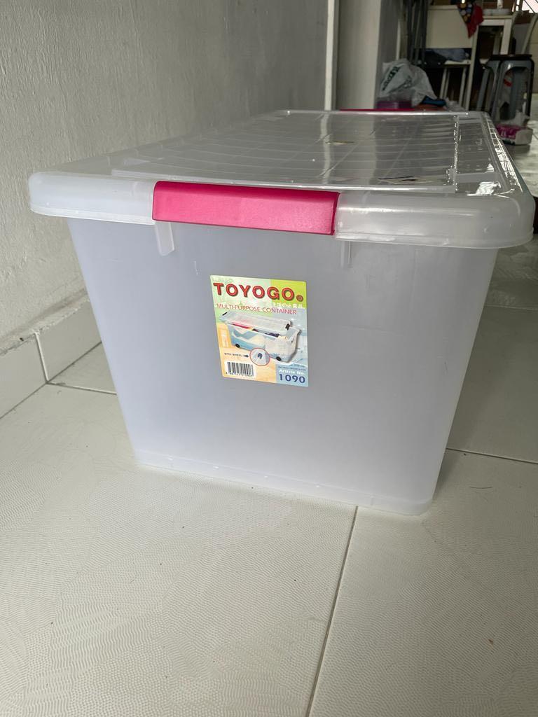 Toyogo Plastic Storage Box, Furniture & Home Living, Home Improvement ...