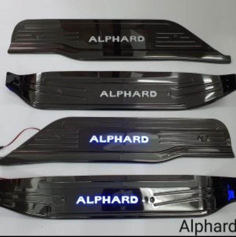 Toyota Alphard Side steps with Blue Led, Car Accessories, Accessories ...