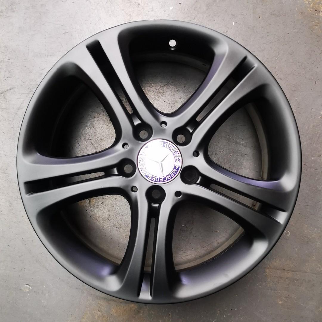 Used 17" Original Mercedes Rims, Car Accessories, Tyres & Rims on Carousell