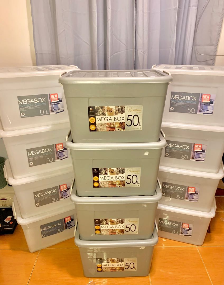 USED MEGABOX 50L, Furniture & Home Living, Home Improvement ...