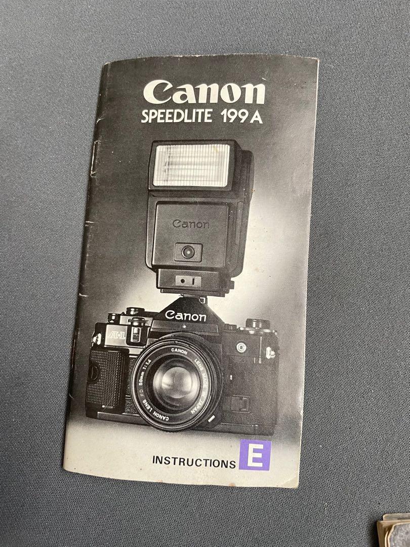 Vintage Canon A-1 with Speedlite 199A Flash, Photography, Cameras on ...
